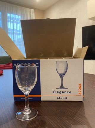 Calici liquore in vetro 6,5 cl 12 pezzi