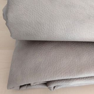 Lotto 2 tessuti grigio effetto pelle 