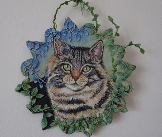 Dipinto di gatto