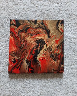 Dipinto Pouring Acrilico su tela