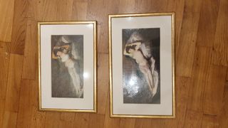 la Maya due quadretti 39x27 e 43x27