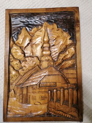 Quadro in legno intagliato 