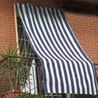 DUE tende da sole 140 x 300 con anelli