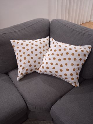 Fodere (X2) per cuscini a pois