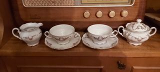 Servizio da te vintage in Porcellana Bavaria