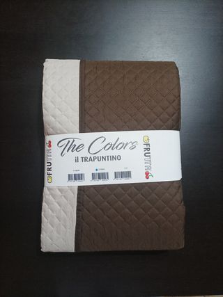 Trapuntino matrimoniale Frutta double face. 