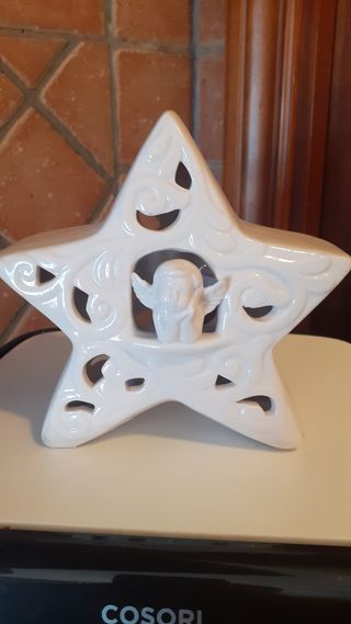 suppelletile  Stella ceramica bianca