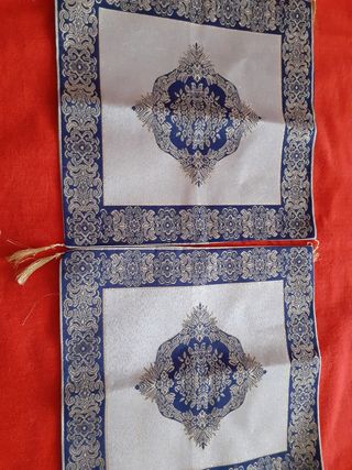 coppia cuscini damascati vintage 