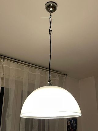 Lampada di design in vetro bianco