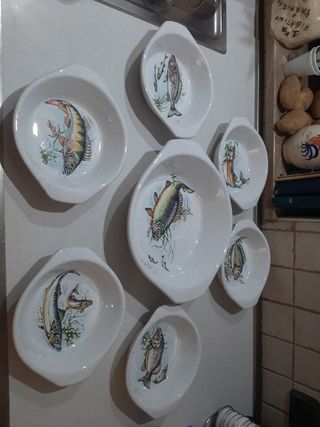 set di piatti con spaghettiera