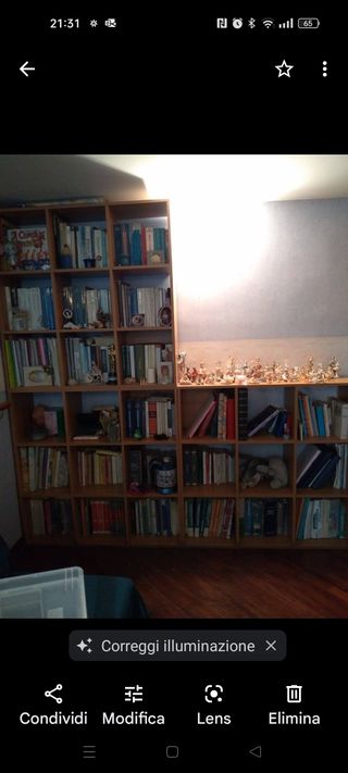 Tre Moduli Libreria Componibile a 9 Caselle