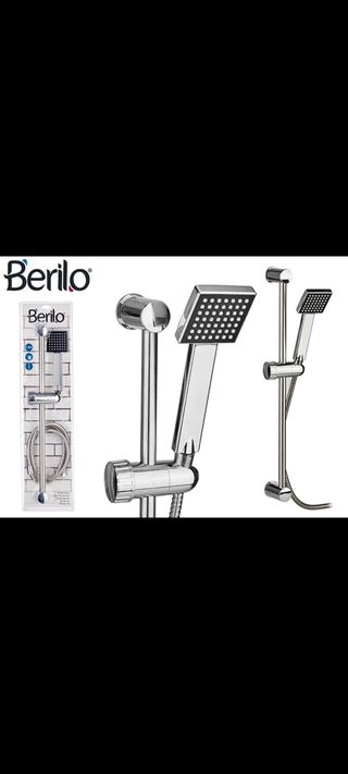 staffa doccia in acciaio inox completo di soffione