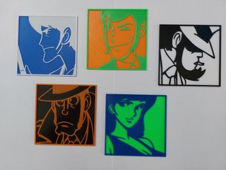 Pop Art wall decor contemporary Lupin 