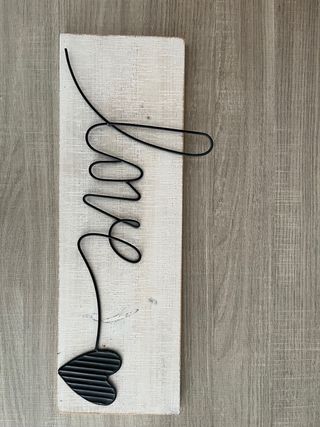 VENDO QUADRO LEGNO SCRITTA LOVE