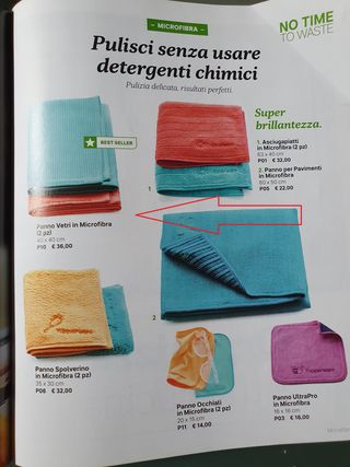 Panni in microfibra per vetri, specchi e cristalli