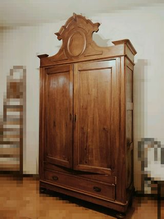 Armadio fatto a mano "Ariatti", fine Ottocento