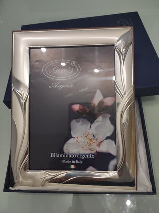 portafoto in argento calle