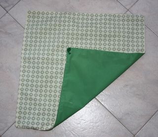 Copricuscino 53x53 cm fantasia geometrica verde