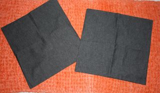 2 Copricuscini 40x42 cm in denim nero