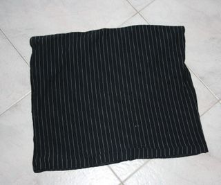 Copricuscino 47x55 cm in maglina, rigato nero