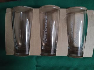 3 bicchieri per birra Budwaiser 