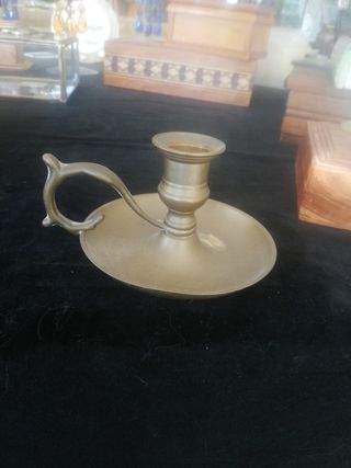 bugia portacandela in ottone vintage 