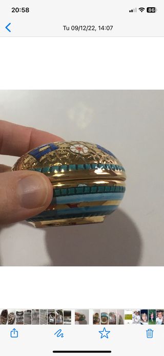 Scatoletta portagioie in ceramica artigianale 