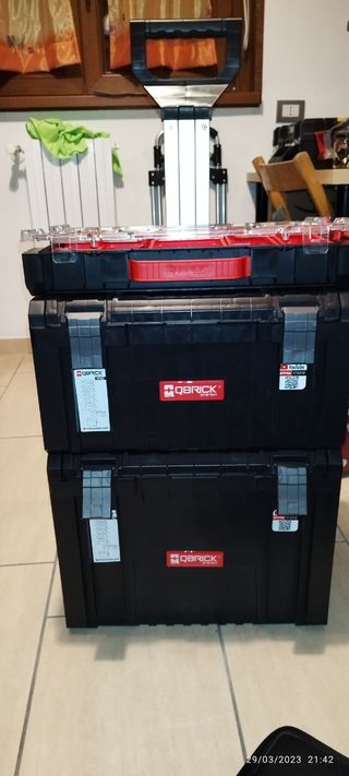Cassette porta attrezzi con ruote QBrick system