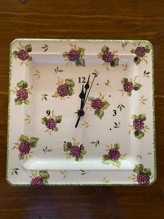 Orologio da parete quadrato in ceramica 