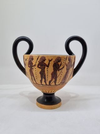 Coppa Greca, pittura su ceramica (Replica)