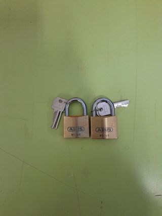 2 lucchetti Abus nuovi x 10 euro