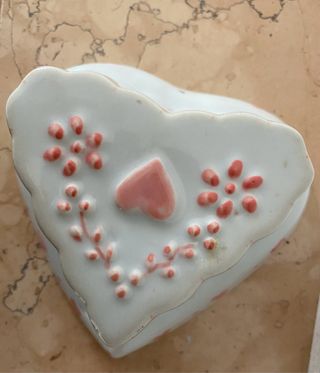 Formella forma di cuore in ceramica 