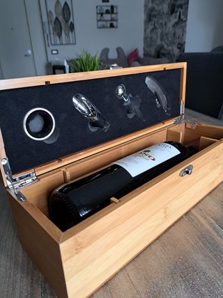 Scatola in legno portabottiglie 