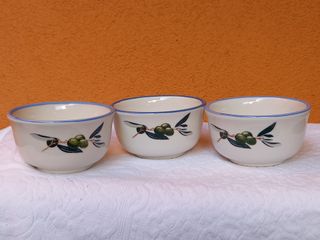 3 ciotoline diametro cm 10, altezza cm 5