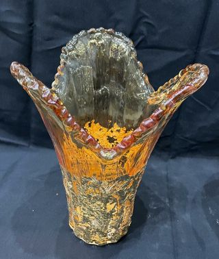 vaso vetro murano oro