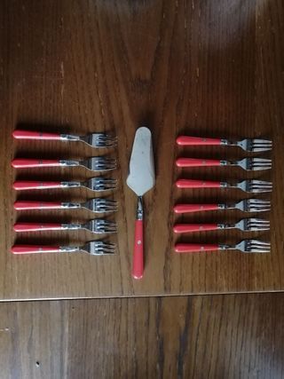 Set di forchette da dolce con paletta