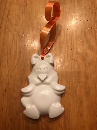 Paperina da appendere in resina idea x bomboniera