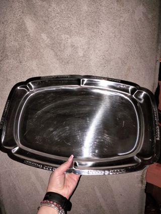 vassoio in acciaio 