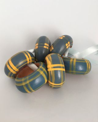 Portatovaglioli in legno stile country shabby