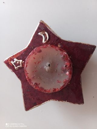 porta candela con candela