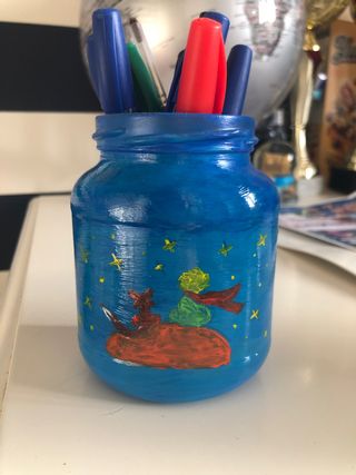 Portapenne pitturato a mano