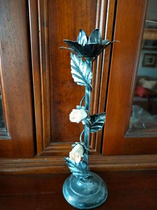 Candelabro in ferro battuto