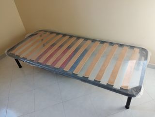 Rete singola ortopedica con doghe in legno