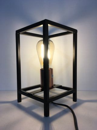 Lampada metallo nero/rame