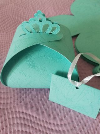 set 10 scatoline a forma di corona portaconfetti  