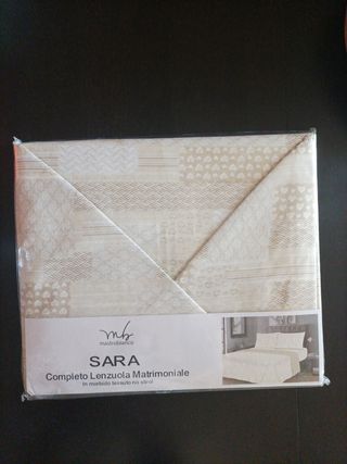 Completo lenzuola matrimoniale. Mastrobianco