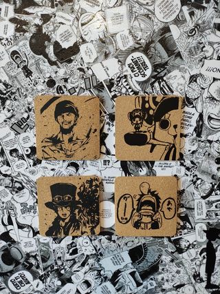 sottobicchiere manga One piece naruto