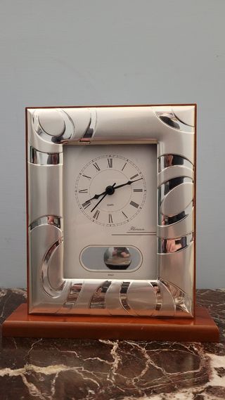 orologio da tavolo in argento