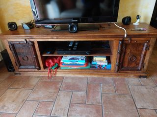 Mobile TV grande in legno massello