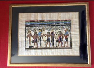 Quadro con papiro originale egiziano 